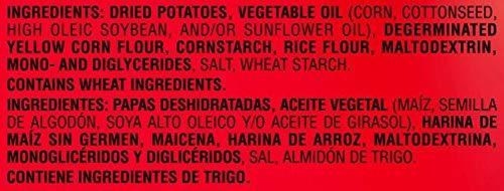pringles ingredients